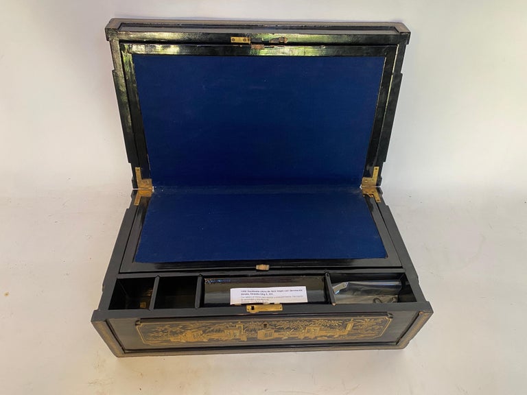 19th Century Chinese Lacquer Writing Box For Sale at 1stDibs