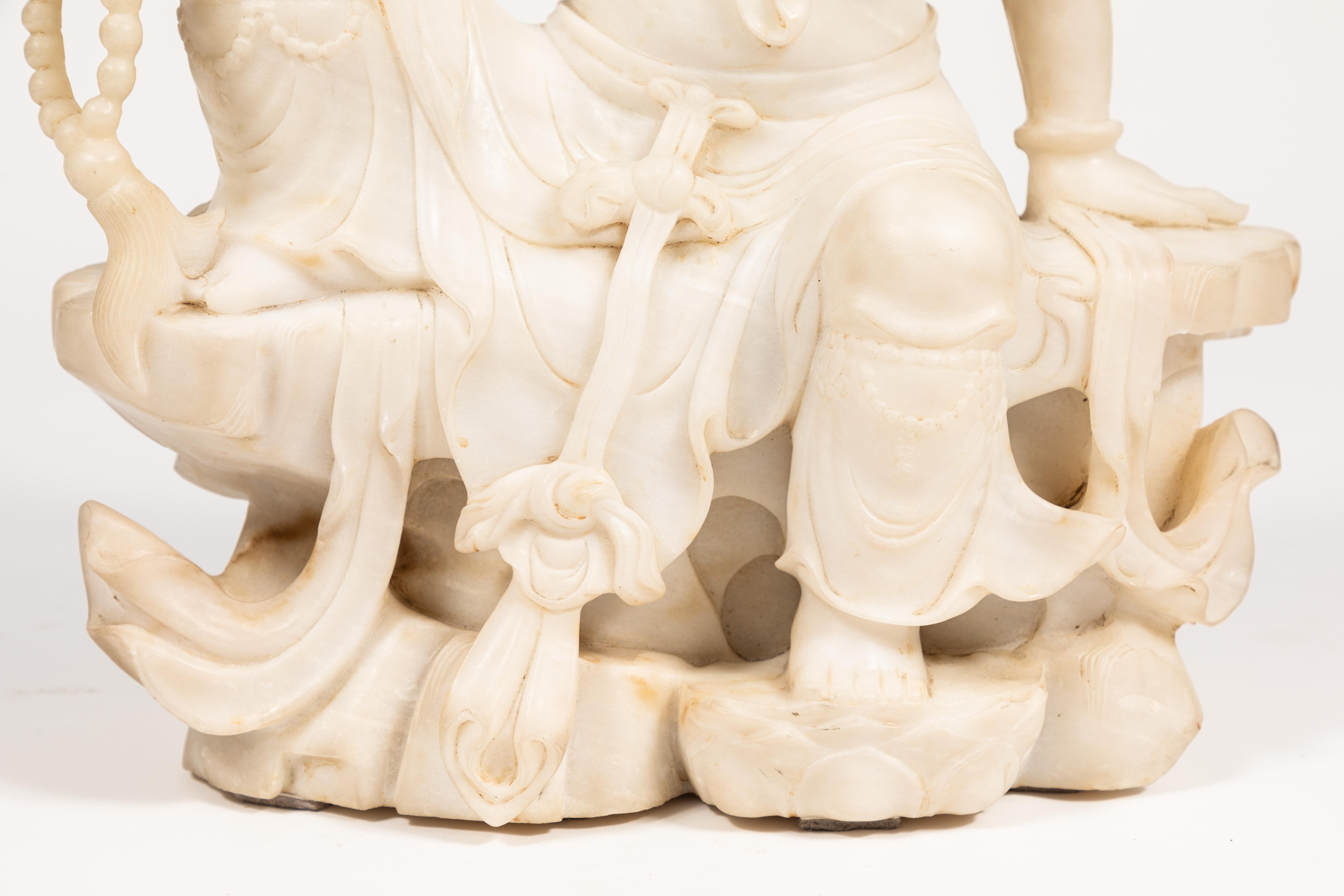19th Century Chinese Marble Quan Yin For Sale at 1stDibs | quan yin hawk