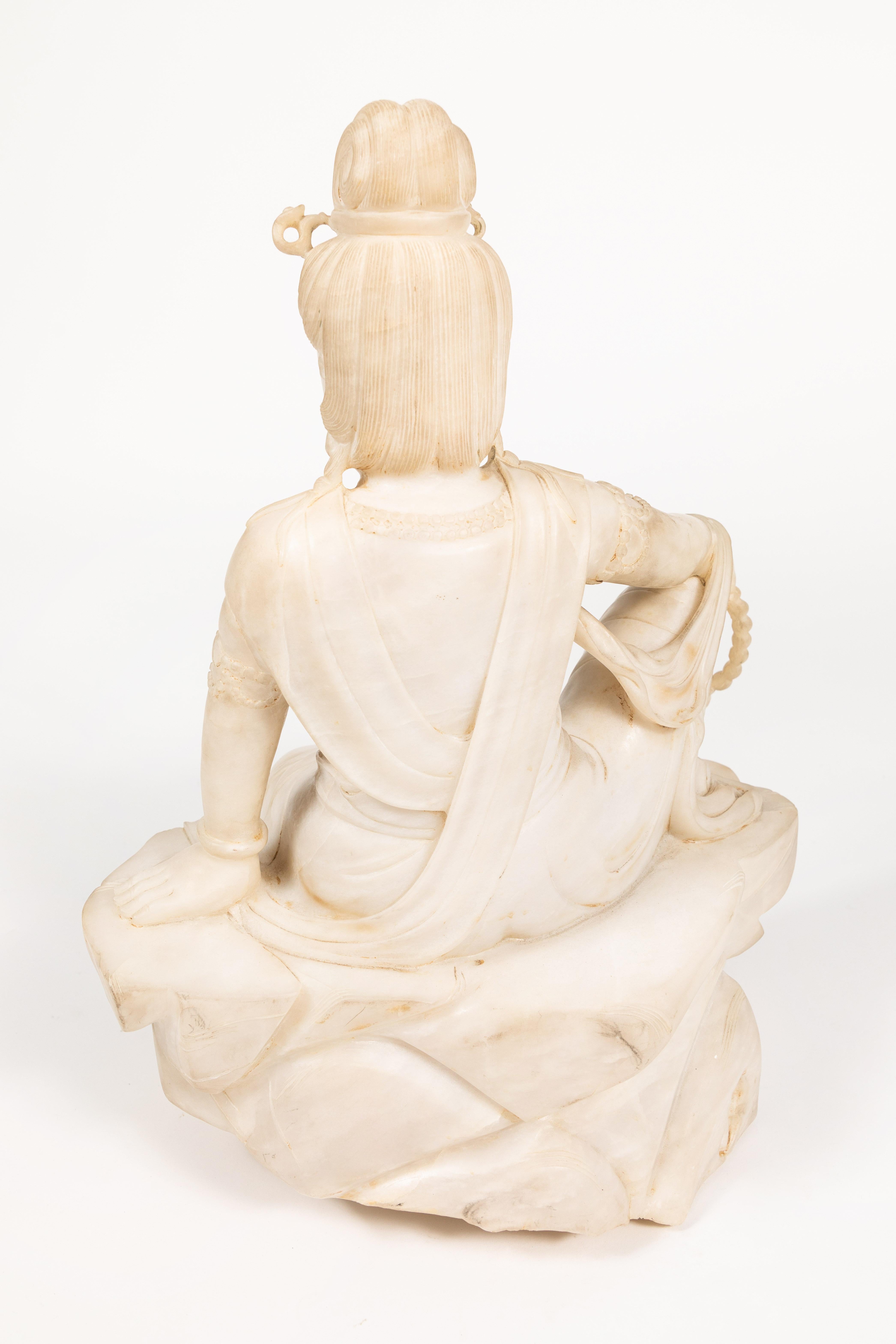 19th Century Chinese Marble Quan Yin For Sale at 1stDibs | quan yin hawk