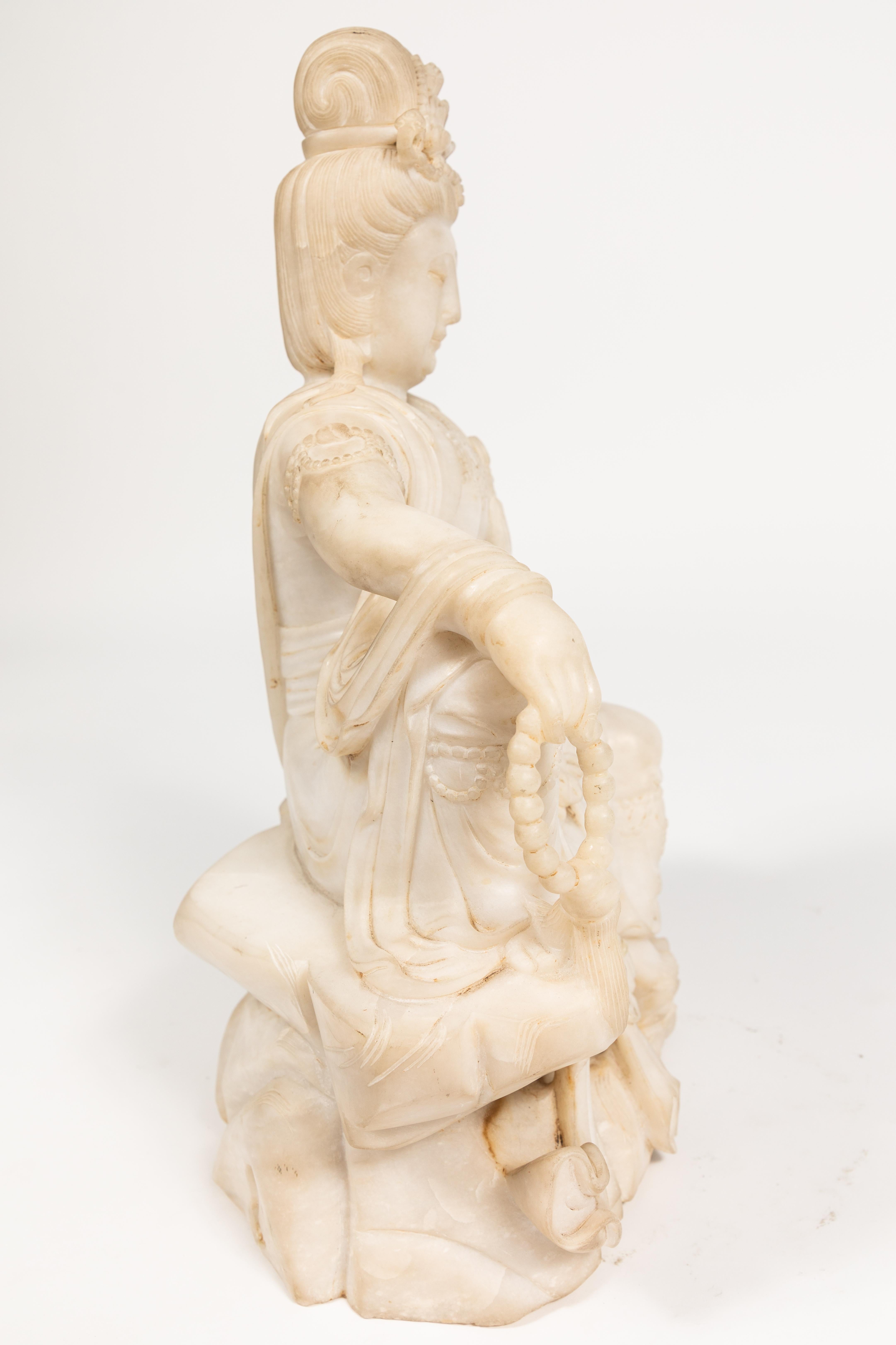 19th Century Chinese Marble Quan Yin For Sale at 1stDibs | quan yin hawk