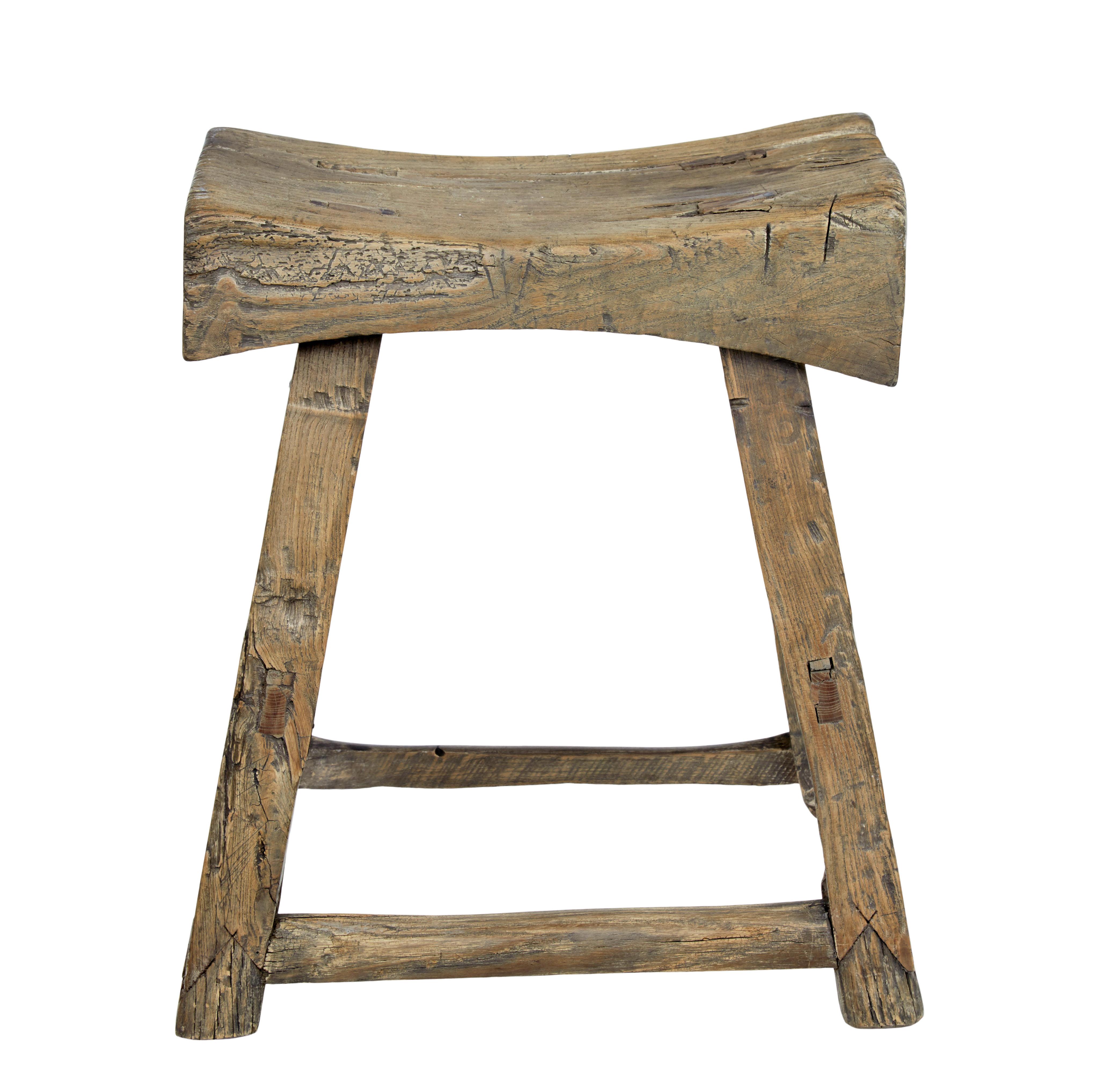 19th Century Chinese Qing Hardwood Stool at 1stDibs