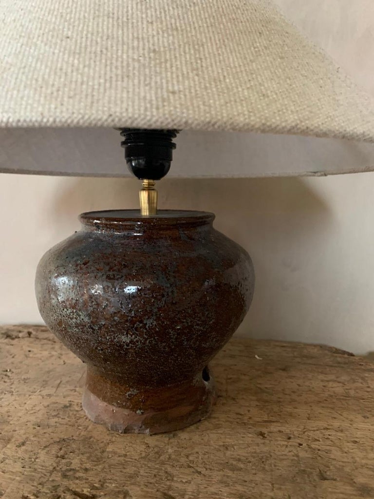 19th Century Chinese Rice Pot Table Lamp at 1stDibs