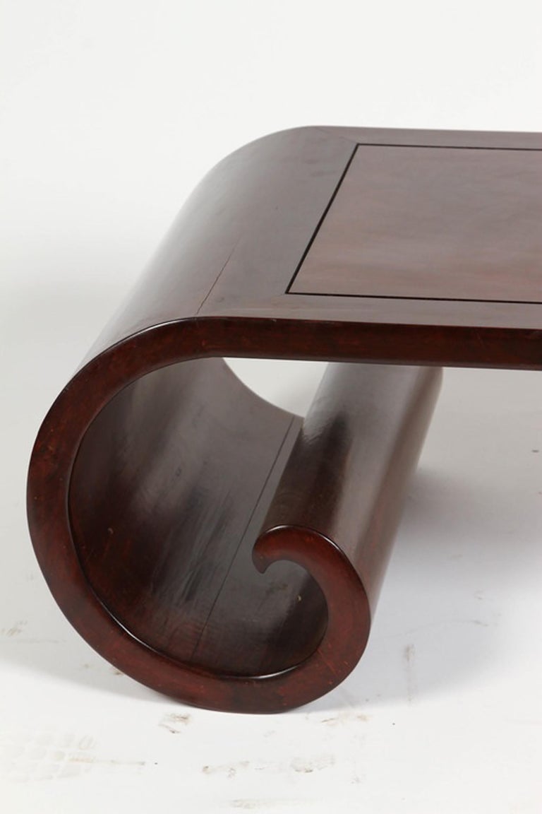 19th Century Chinese Rosewood Scroll Table For Sale at 1stDibs