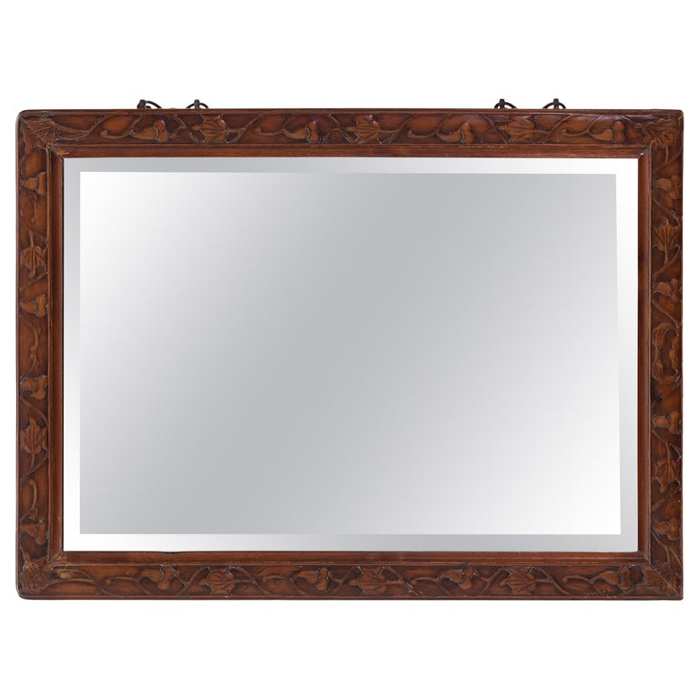 19th Century Chinese Scrolling Vines Mirror For Sale at 1stDibs