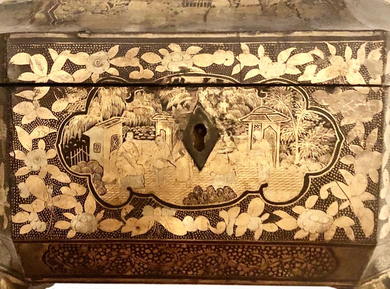 19th Century Chinese Tea Box For Sale at 1stDibs