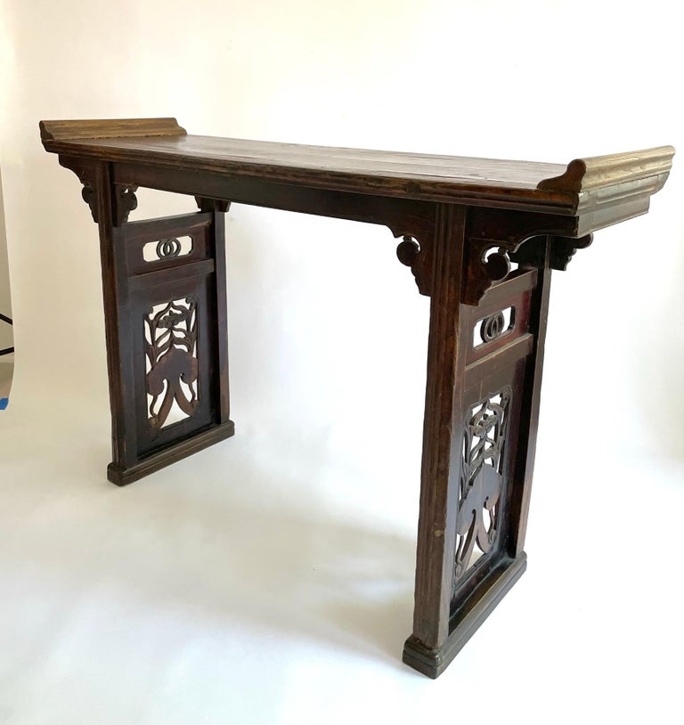 19th Century Chinese Walnut Altar 'Hetao Mu' Table For Sale at 1stDibs