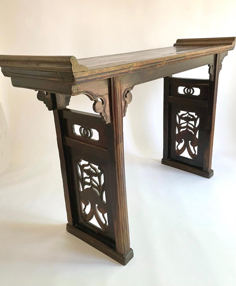 19th Century Chinese Walnut Altar 'Hetao Mu' Table For Sale at 1stDibs