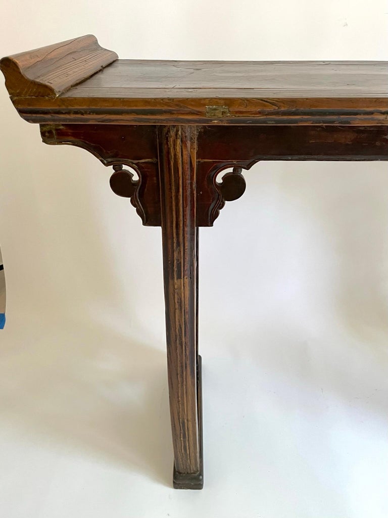 19th Century Chinese Walnut Altar 'Hetao Mu' Table For Sale at 1stDibs