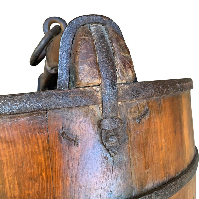 19th Century Chinese Water Bucket on Stand at 1stDibs | water bucket stand