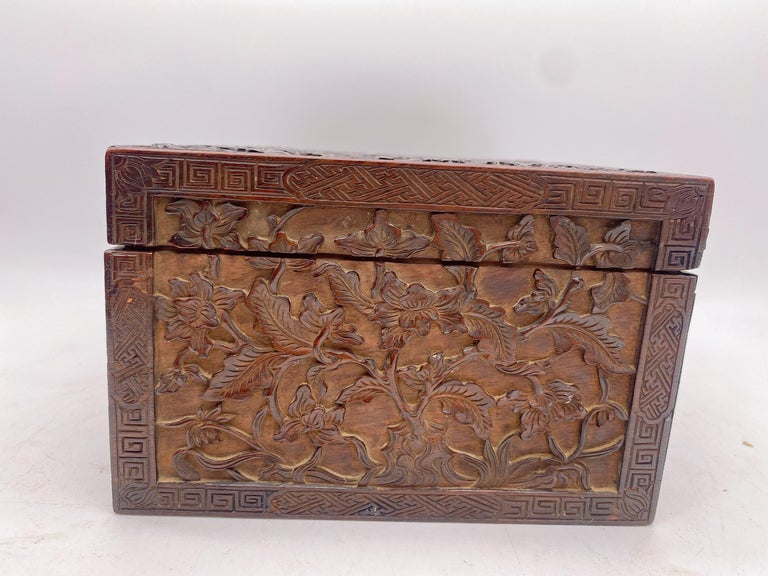 19th Century Chinese Wooden Rectangular 'Mythical Beasts' Box For Sale ...