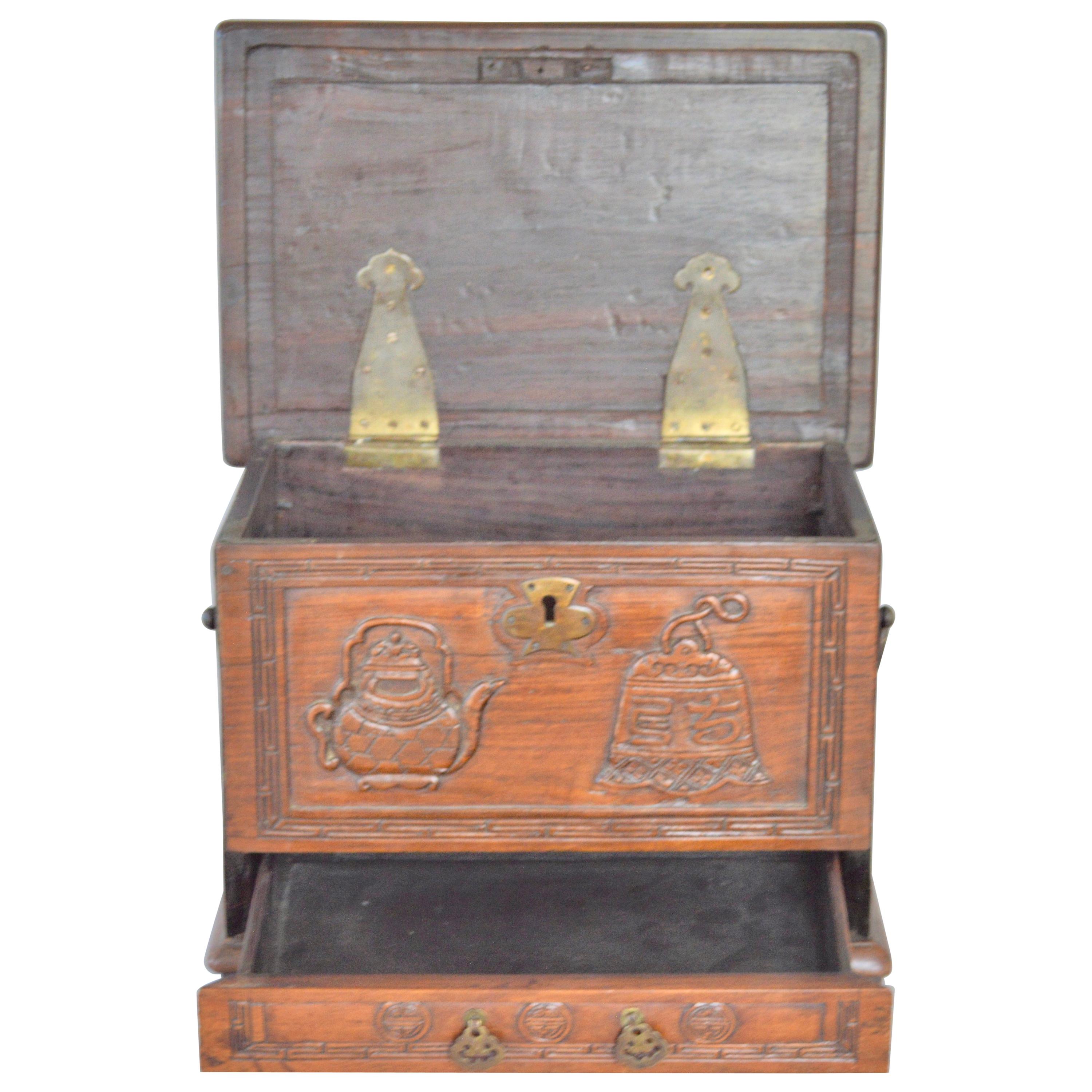 19th Century Chinese Wooden Tea Caddy For Sale at 1stDibs | china ...