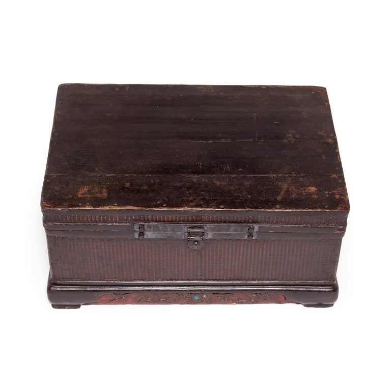 Chinese Woven Reed Trunk, c. 1850 For Sale at 1stDibs
