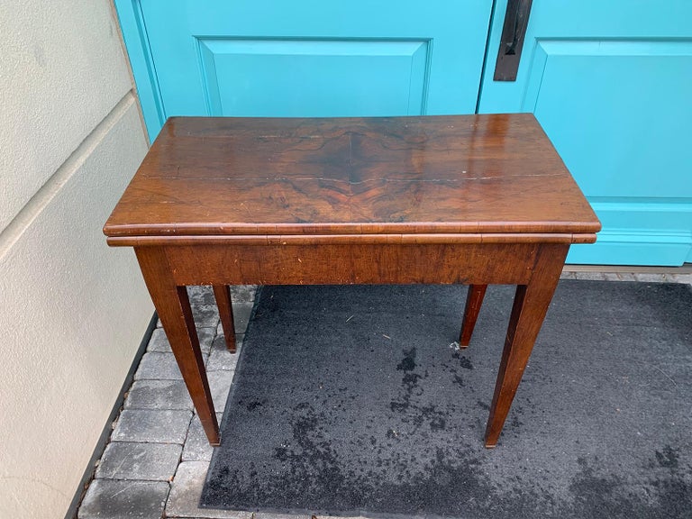 19th Century Chippendale Style Mahogany Flip Top Card Table with ...