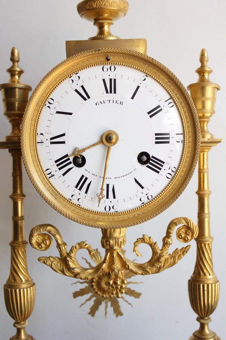 19th Century Clock Signed Gauthier For Sale at 1stDibs
