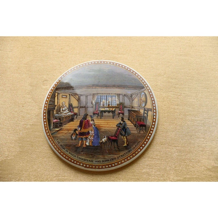 19th Century Collection of Framed Victorian Prattware Pot Lids, circa ...