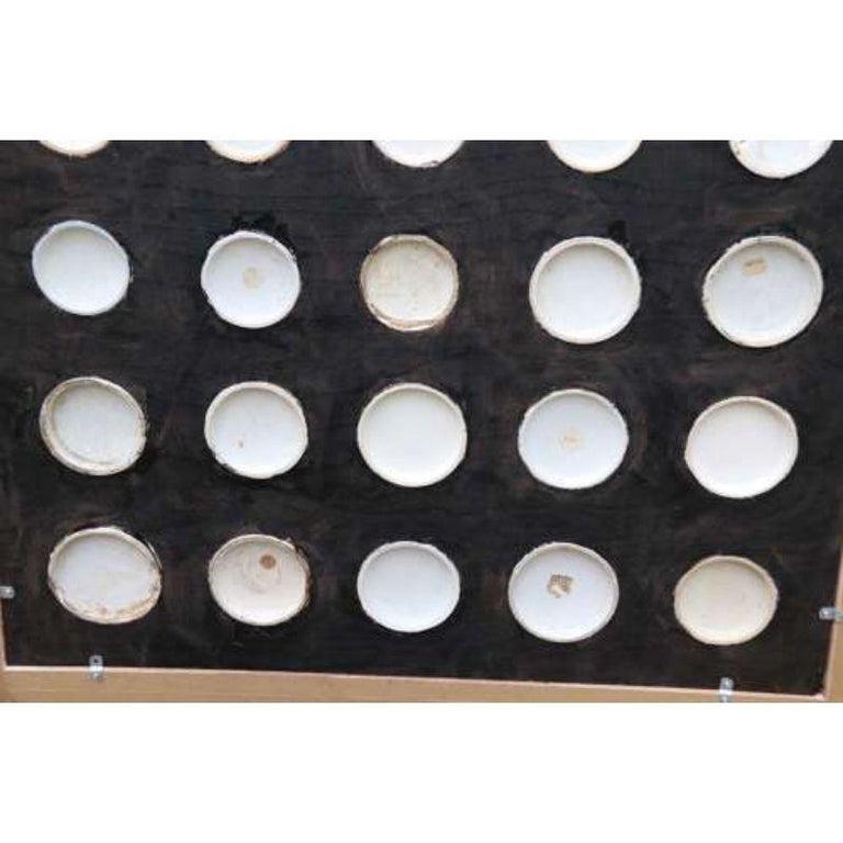 19th Century Collection of Framed Victorian Prattware Pot Lids, circa ...