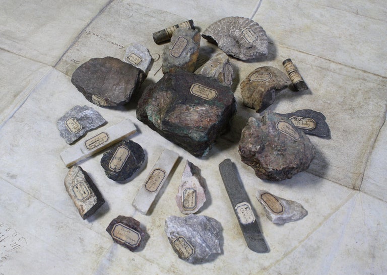 19th Century Collection of Metamorphic Sedimentary Mineral Geological ...