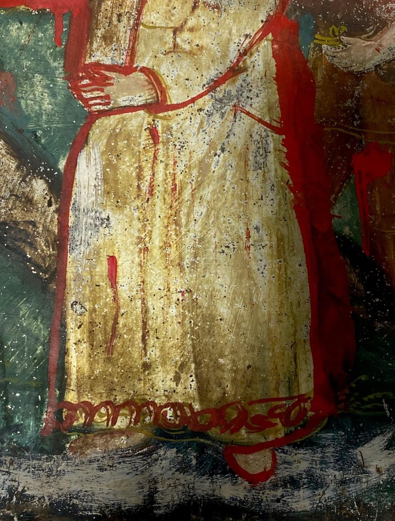 19th Century Colonial Mexican Folk Art Retablo Devotional Painting of ...