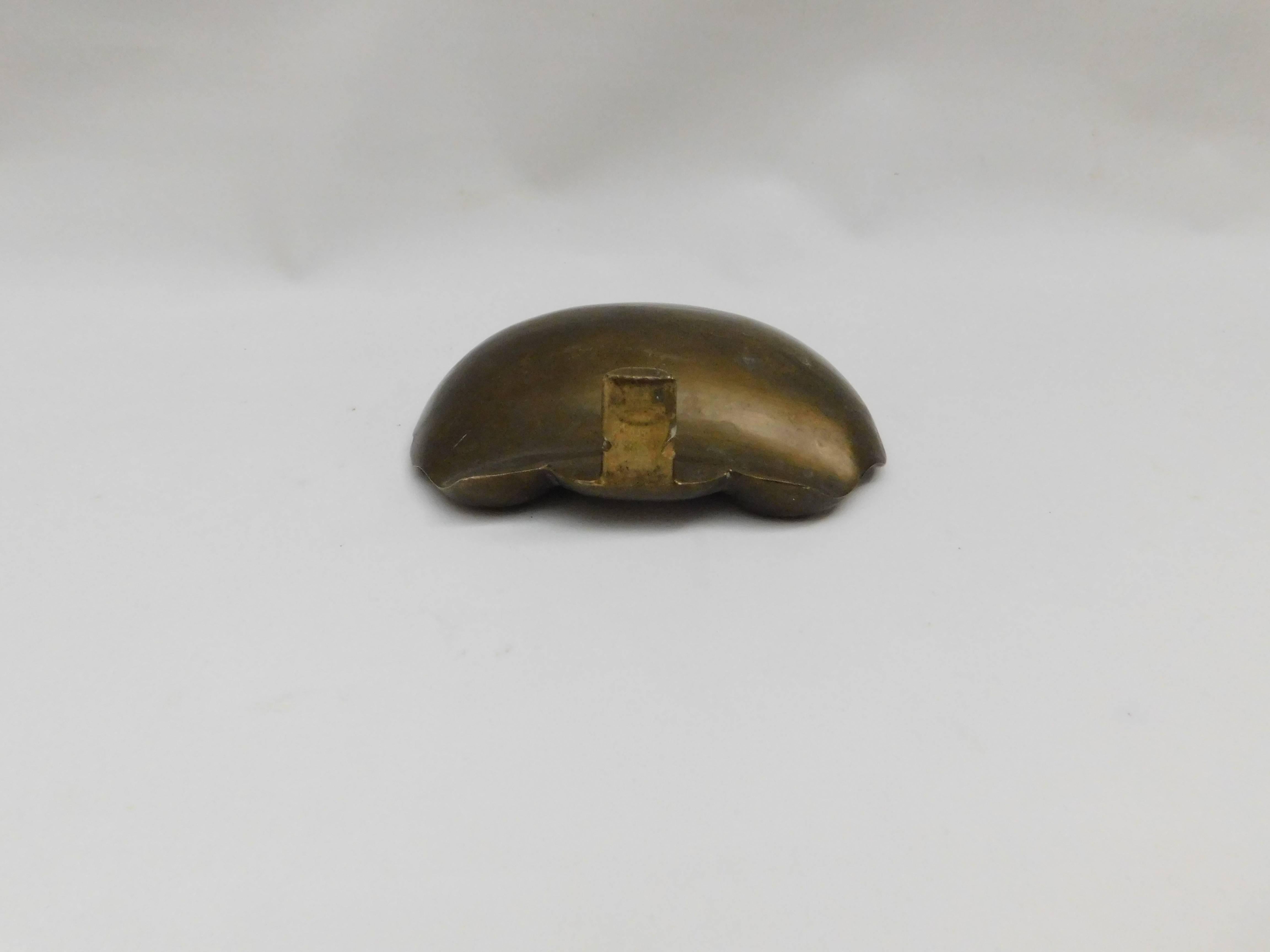 19th Century Continental Cast Bronze Shell Dish For Sale at 1stDibs