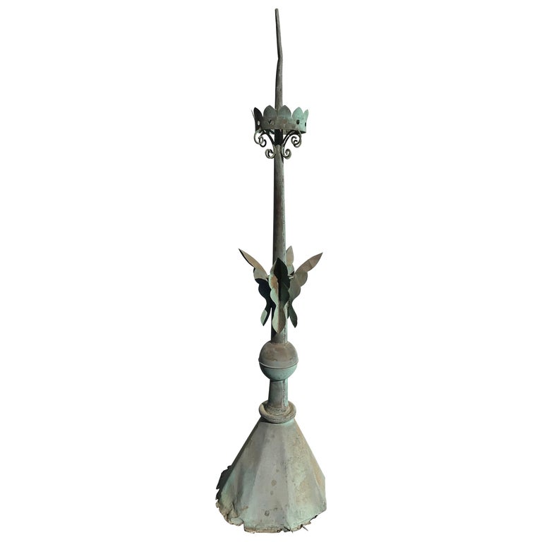 19th Century Copper Architectural Spire with Nice Surface Verdigris For ...
