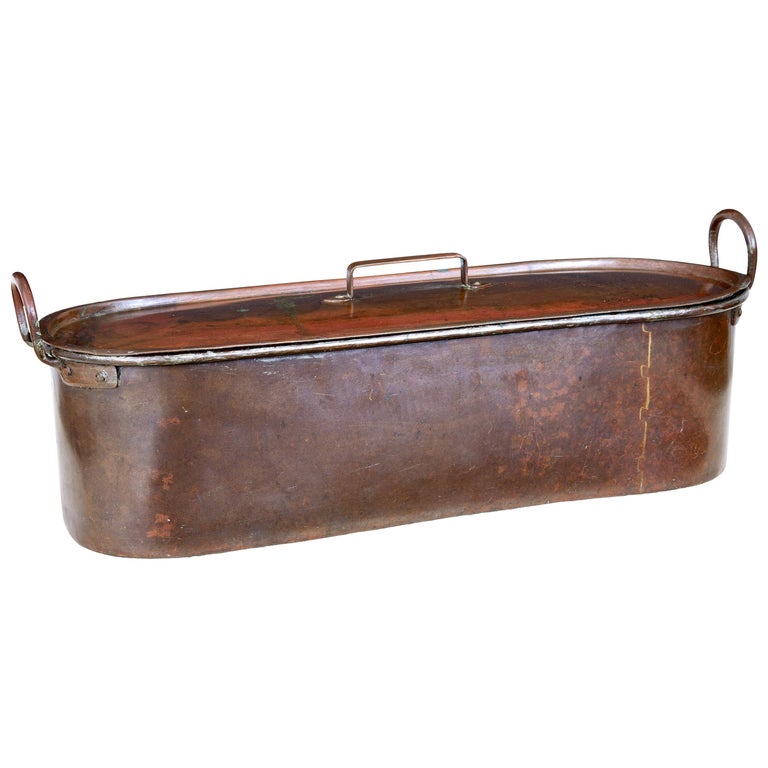 19th Century Copper Fish Kettle at 1stDibs