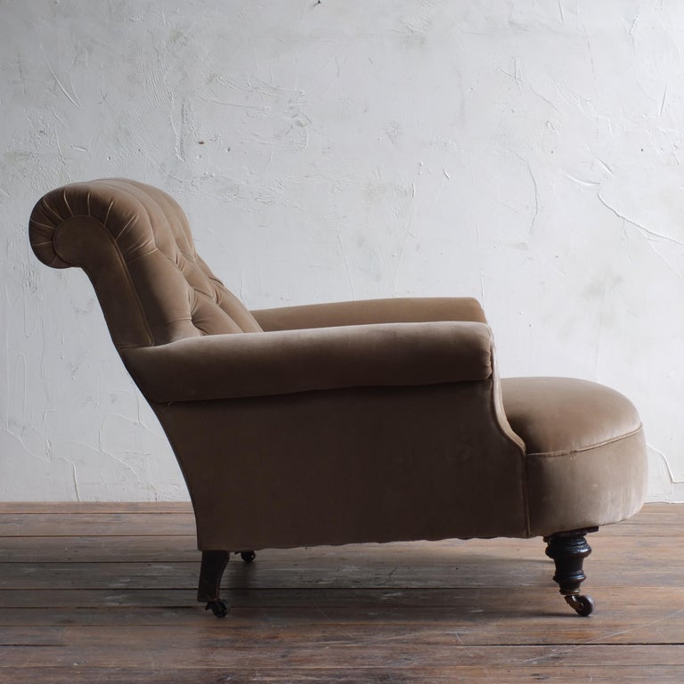 19Th Century Cornelious V Smith Armchair in Rose Uniacke Velvet For ...