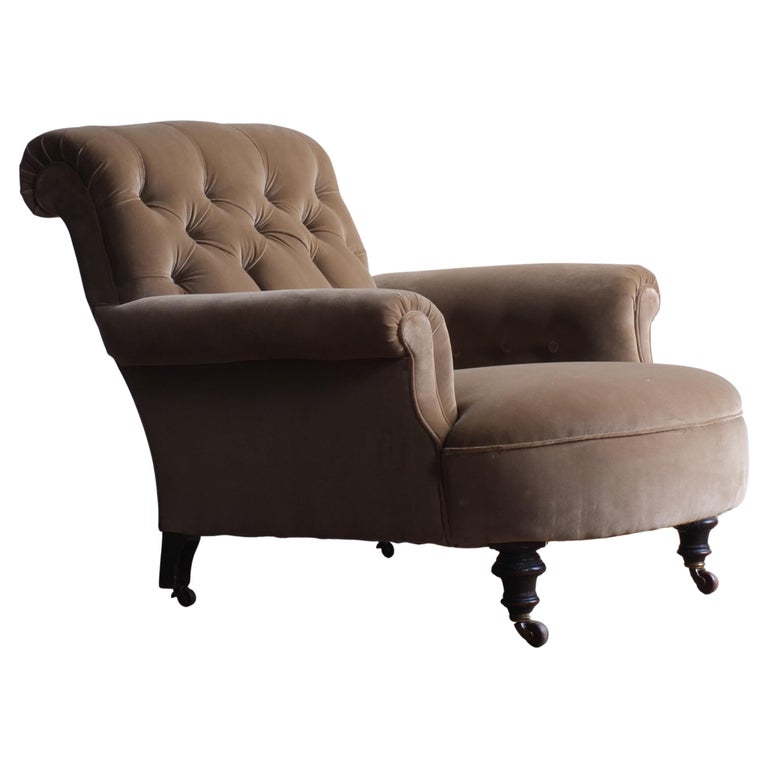 19Th Century Cornelious V Smith Armchair in Rose Uniacke Velvet For ...