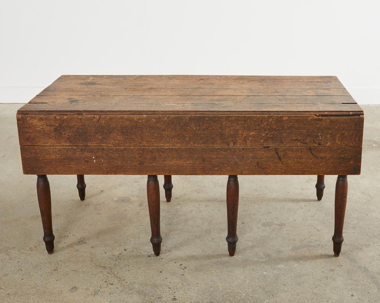 19th Century Country English Oak Drop Leaf Farmhouse Table For Sale at ...
