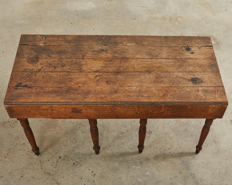 19th Century Country English Oak Drop Leaf Farmhouse Table For Sale at ...