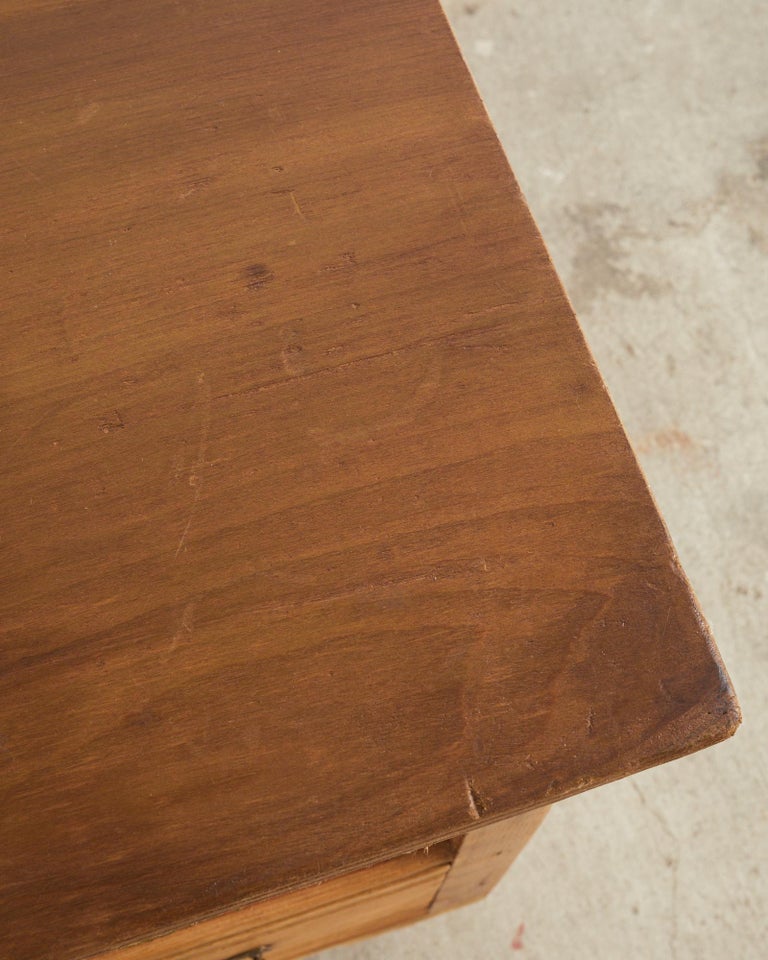 19th Century Country English Provincial Pine Sideboard Server For Sale ...