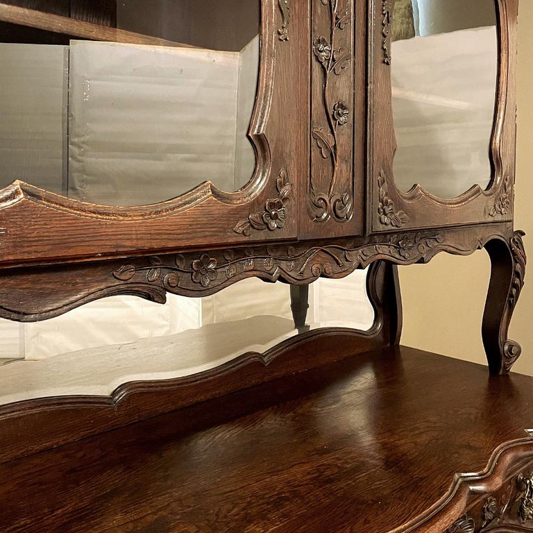 19th Century Country French China Buffet from Normandie For Sale at 1stDibs