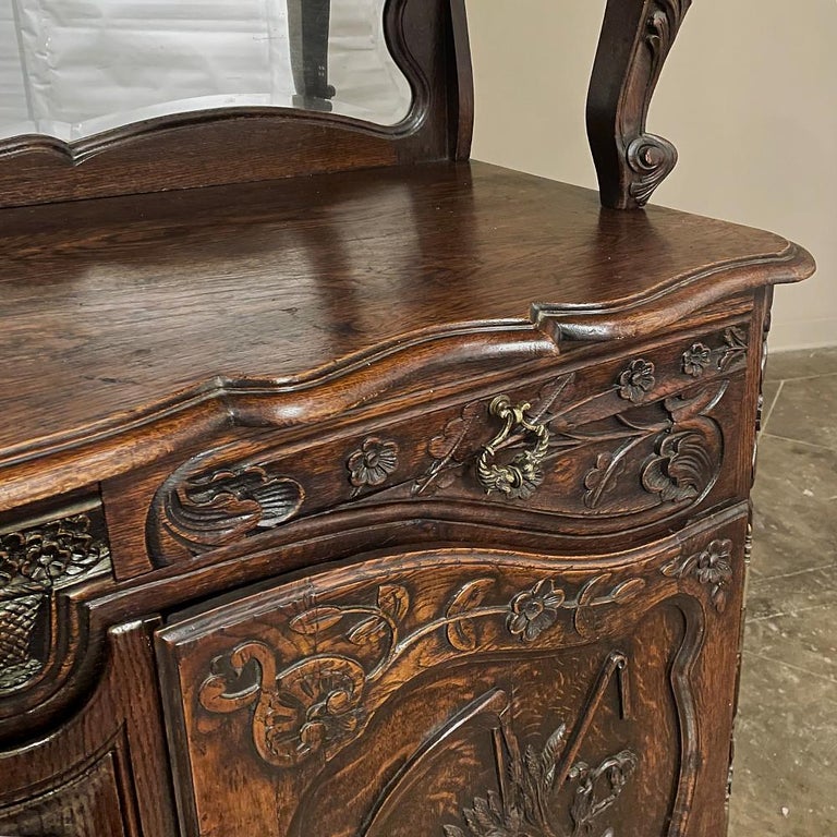 19th Century Country French China Buffet from Normandie For Sale at 1stDibs