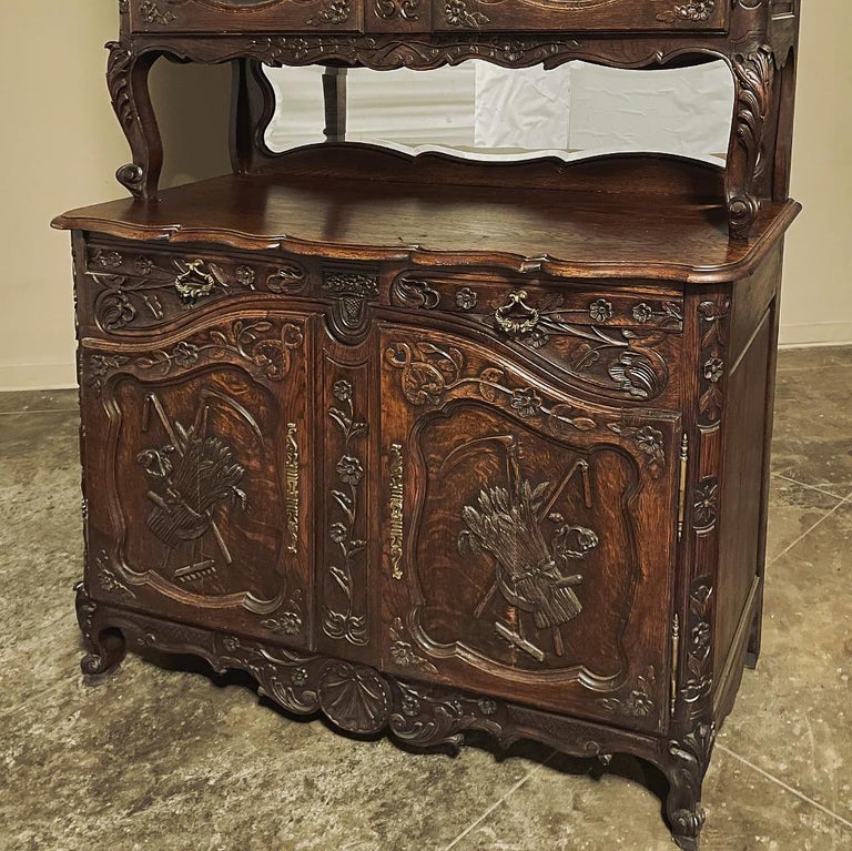 19th Century Country French China Buffet from Normandie For Sale at 1stDibs