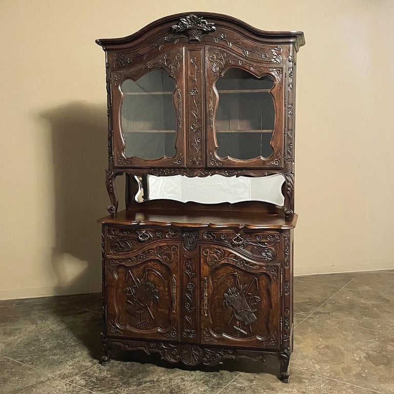 19th Century Country French China Buffet from Normandie For Sale at 1stDibs
