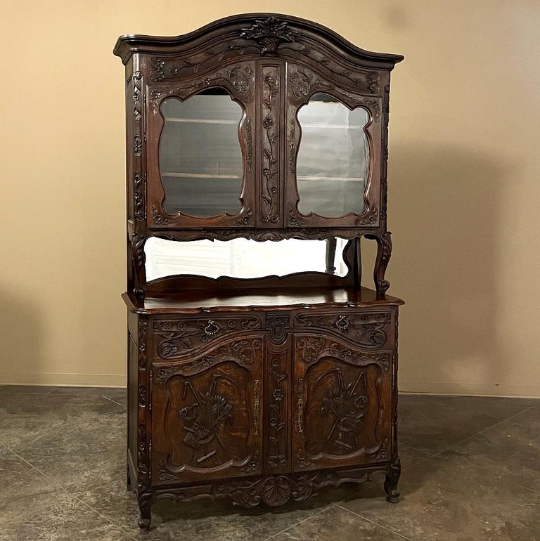 19th Century Country French China Buffet from Normandie For Sale at 1stDibs