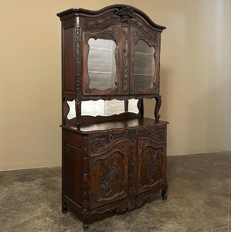 19th Century Country French China Buffet from Normandie For Sale at 1stDibs