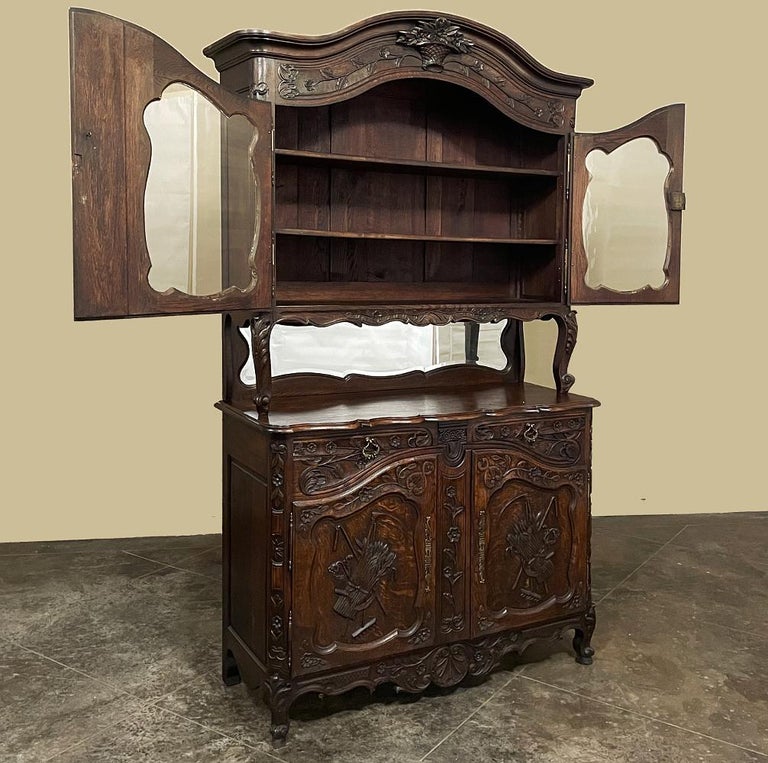 19th Century Country French China Buffet from Normandie For Sale at 1stDibs