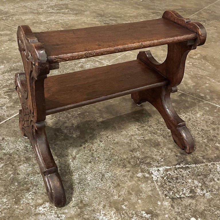 19th Century Country French Library Ladder ~ Step Stool For Sale at 1stDibs