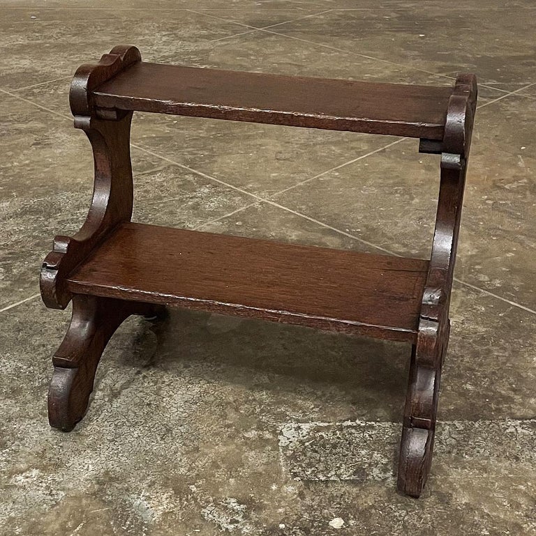 19th Century Country French Library Ladder ~ Step Stool For Sale at 1stDibs