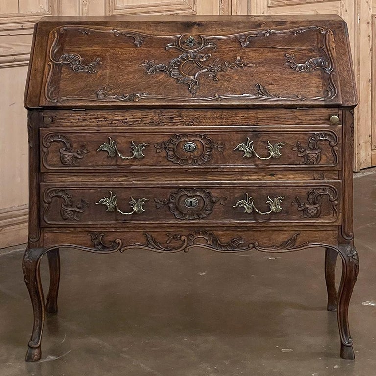 19th Century, Country French Louis XV Secretary For Sale at 1stDibs