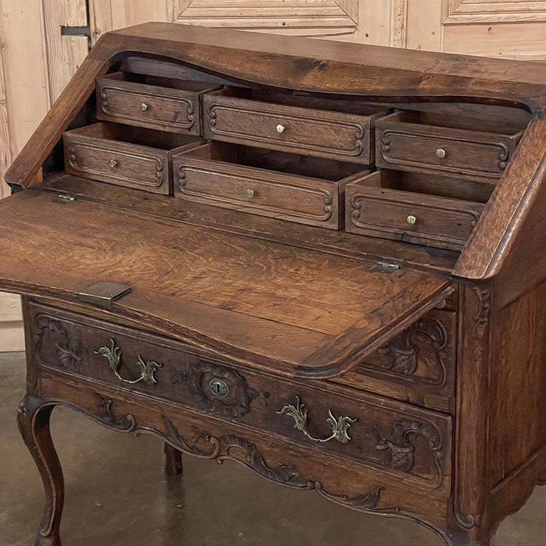 19th Century, Country French Louis XV Secretary For Sale at 1stDibs