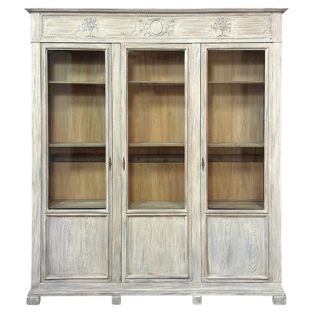 19th Century Country French Louis XVI Whitewashed Bookcase For Sale at ...