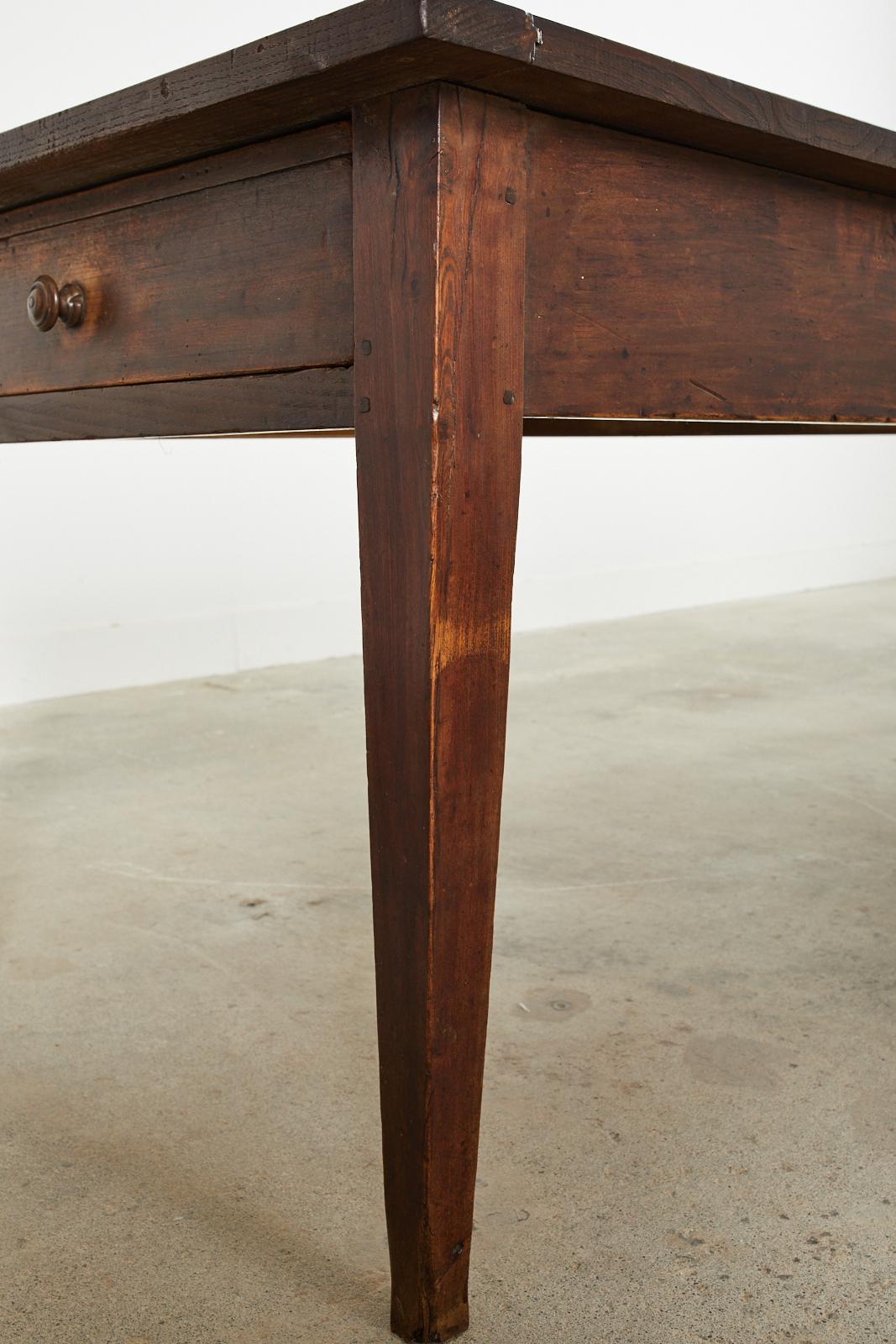 19th Century Country French Provincial Chestnut Farmhouse Table For ...