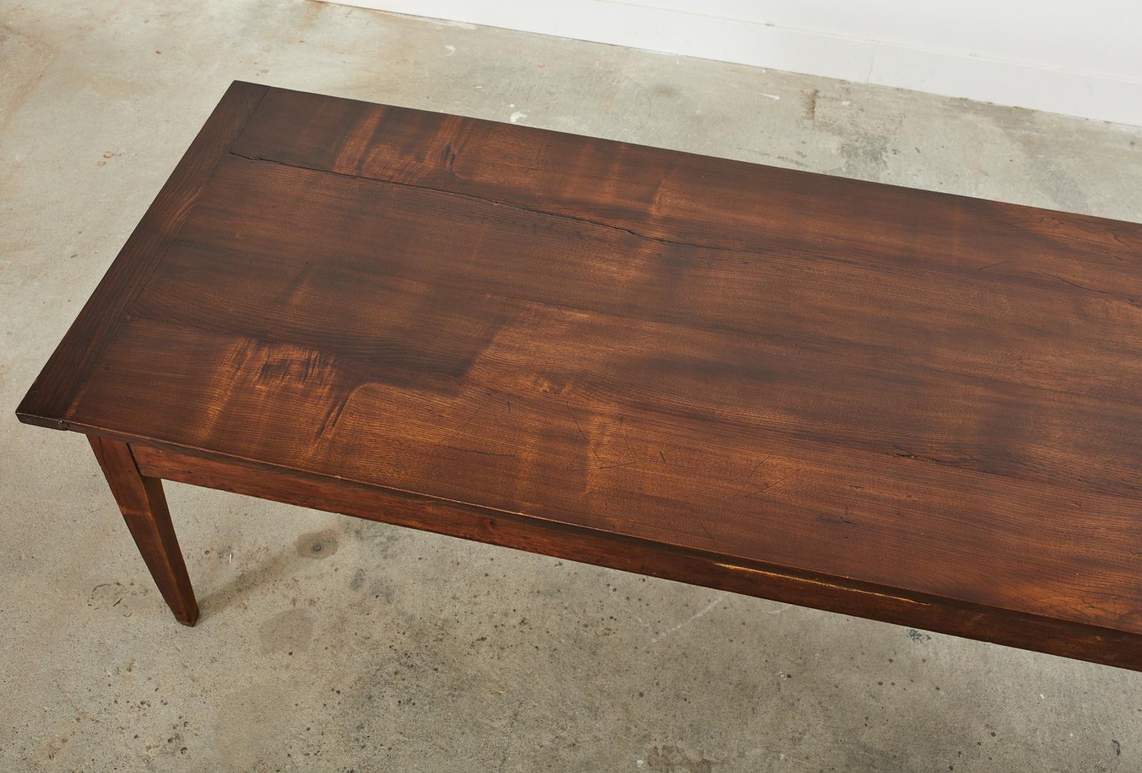 19th Century Country French Provincial Chestnut Farmhouse Table For ...