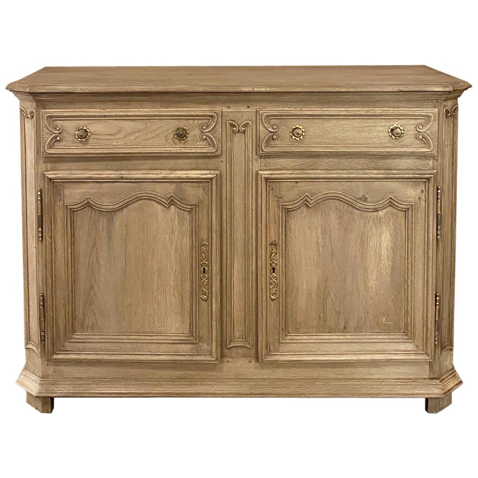 19th Century French Country Louis XV Style Oak Enfilade Buffet with ...