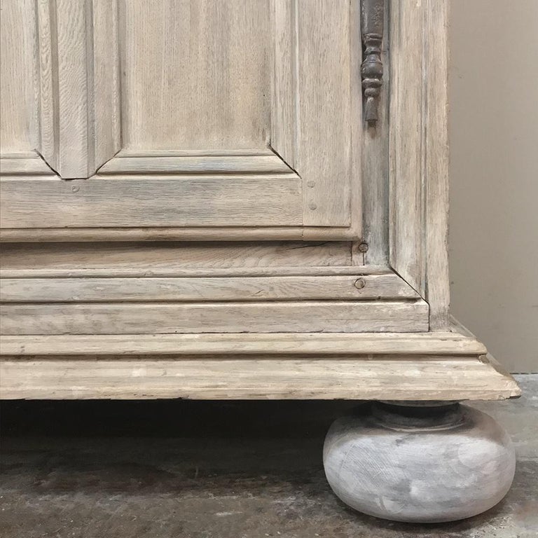 19th Century Country French Whitewashed Armoire from Lorraine at 1stDibs