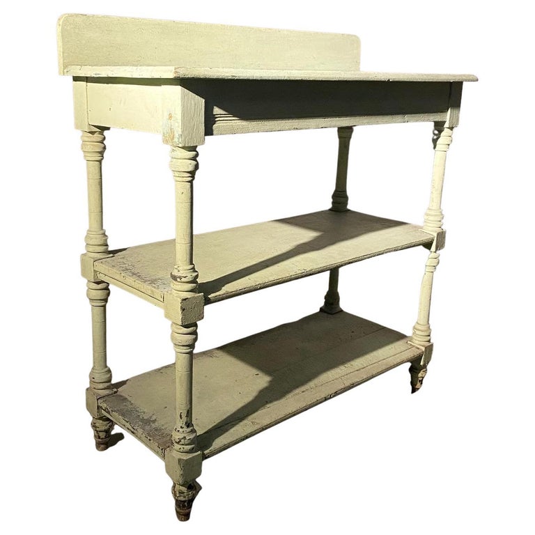 19th century country Server sideboard For Sale at 1stDibs