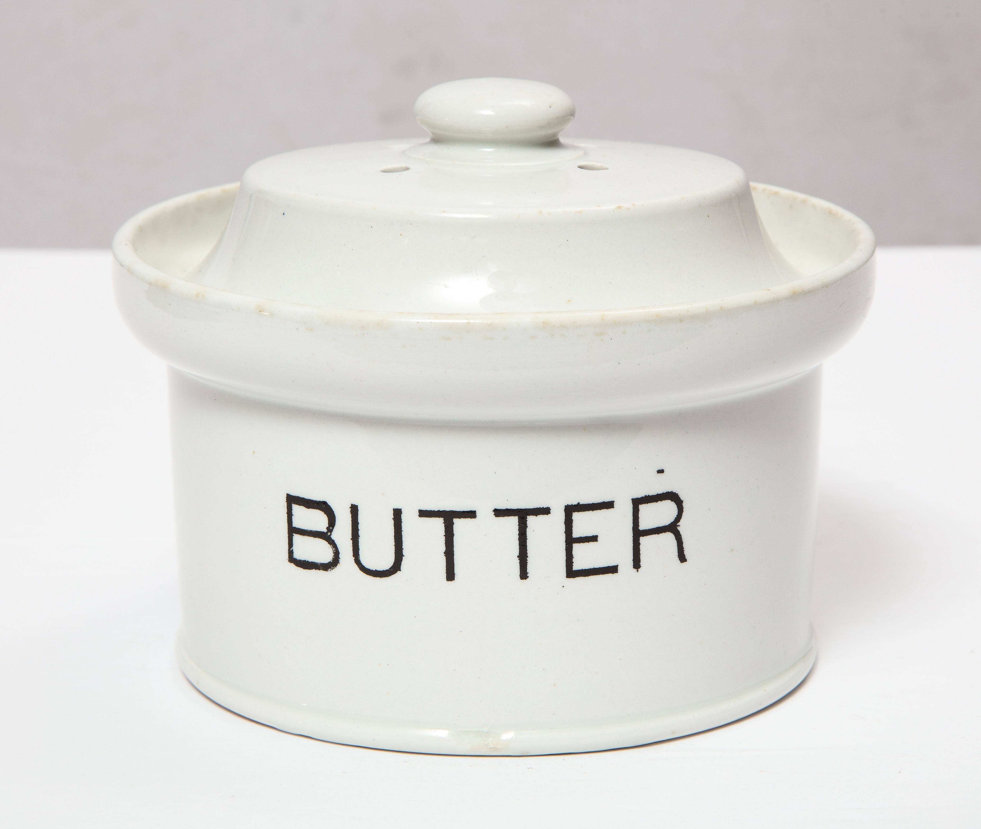 19th Century Creamware Butter Holder at 1stDibs