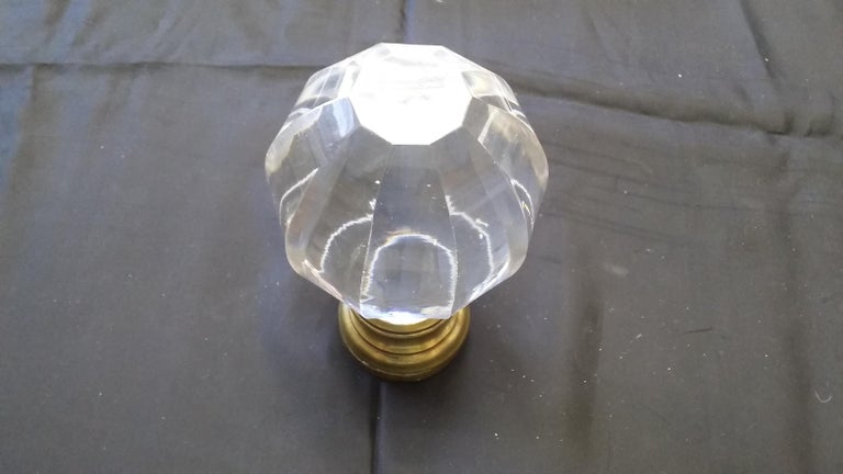 19th Century Crystal Newel Post Top at 1stDibs