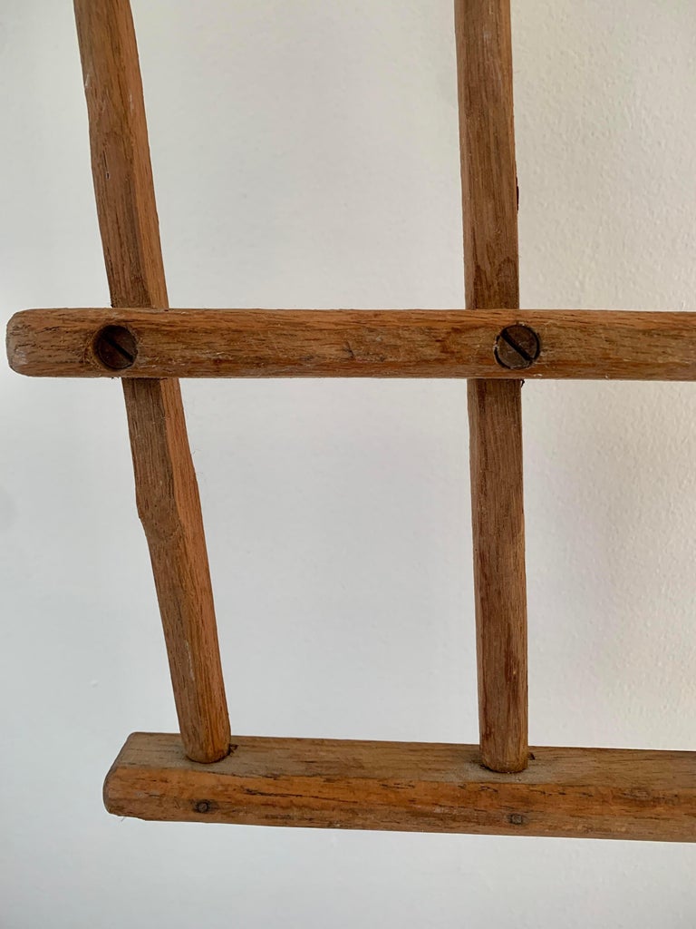 19th Century Custom Wall Mounted Wooden Pitchfork For Sale at 1stDibs